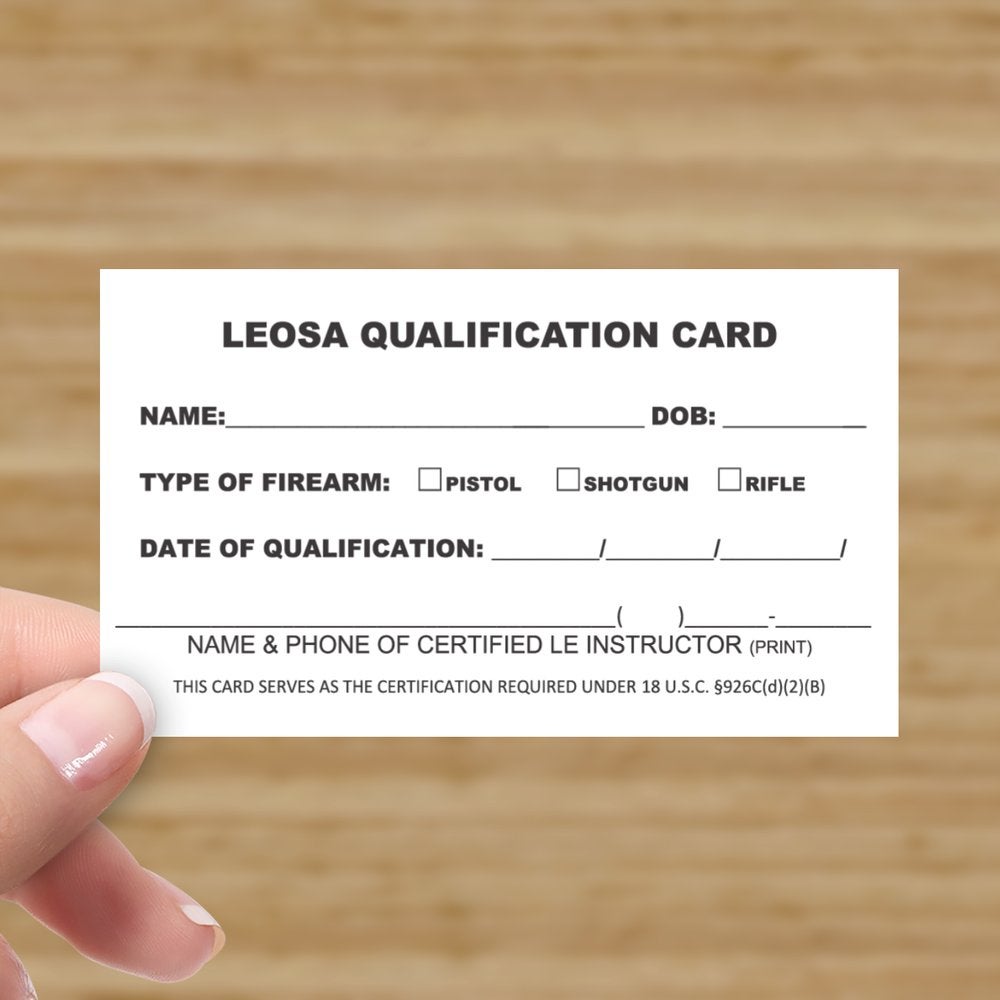 LEOSA QUALIFICATION CARDS | LEOSA QUALIFICATION CARDS